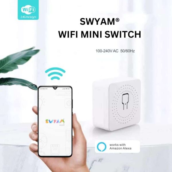 SWYAM® Mini 2-Way WiFi Smart Switch